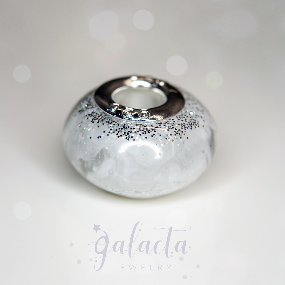 Pandora-style Breast Milk Bead With Silver Accents - Personalize ...